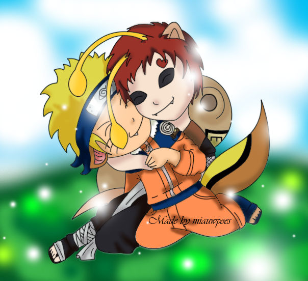 Naruto Hug Gaara By Fanofnaruto On Deviantart