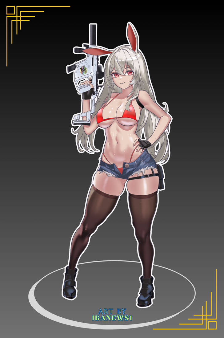 Gun Bunny Girl Commission By Ibanews1 On Deviantart