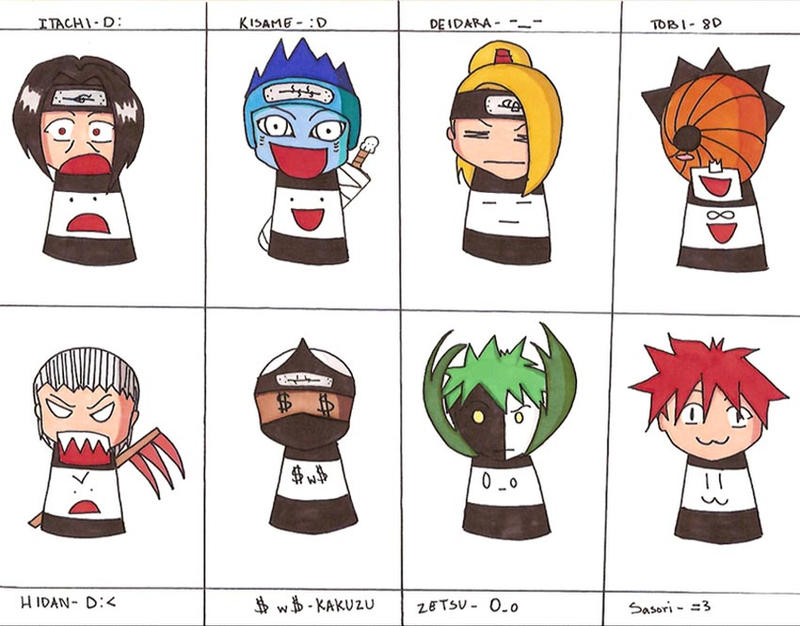 Akatsuki Emoticons by animedragoon3 on DeviantArt