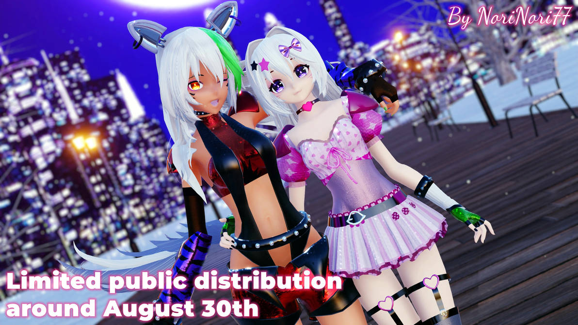Fnaf Sb Roxanne Wolf X Glamrock Chica Mmd Model Dl By Norinori77 On