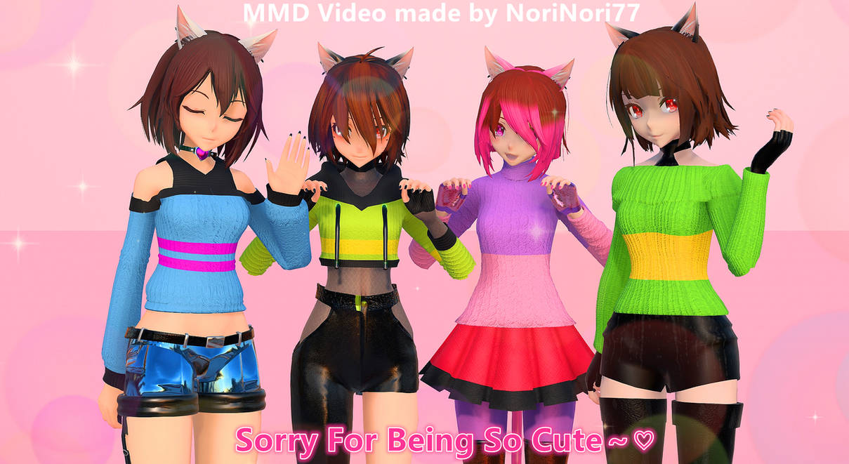 Cute Anime Kitty Cat Girl 3d Model Mmd Short Video By Norinori77 On Deviantart