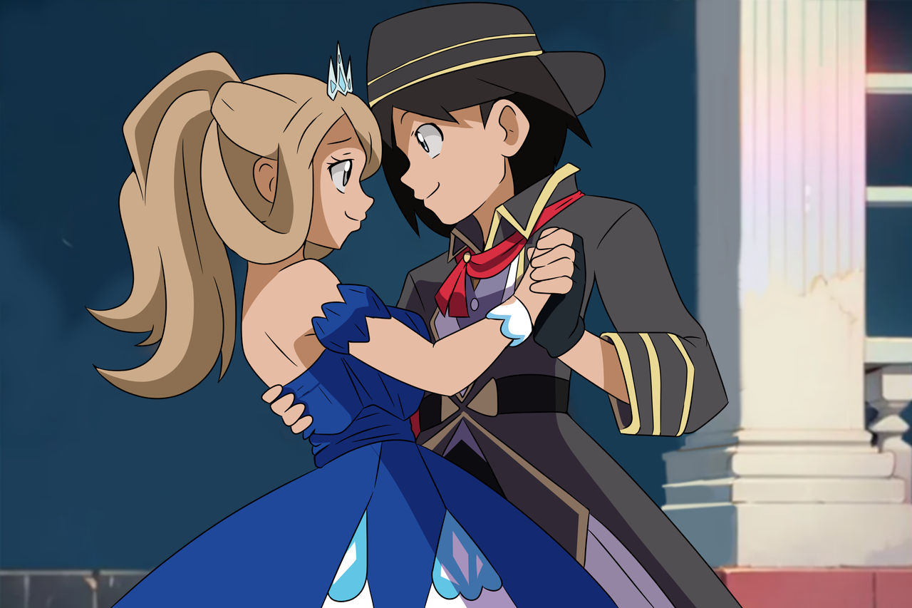 Calem And Serena Dancing By Aokushan On Deviantart