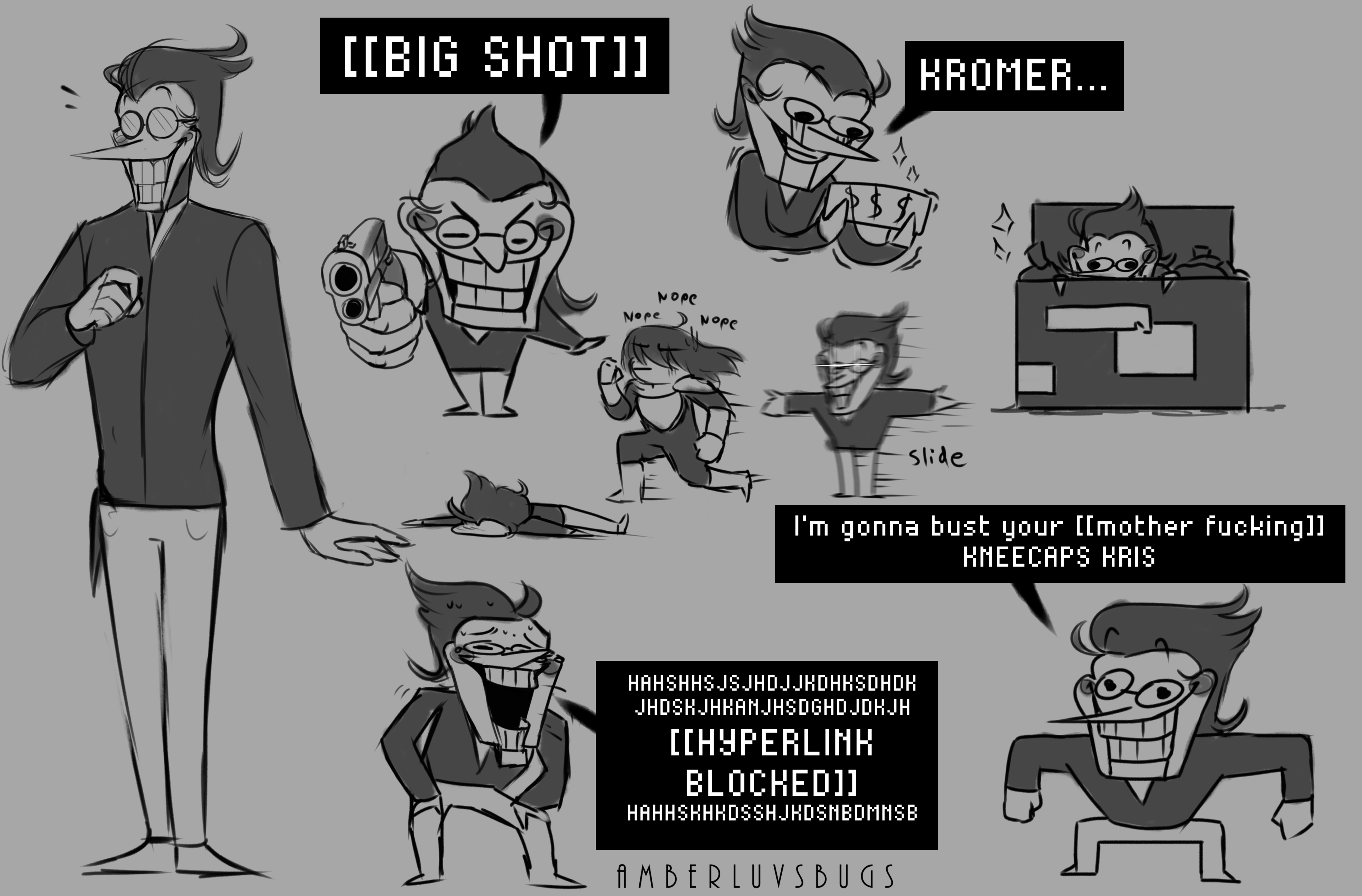 Spamton Sketches By Amberluvsbugs On Deviantart