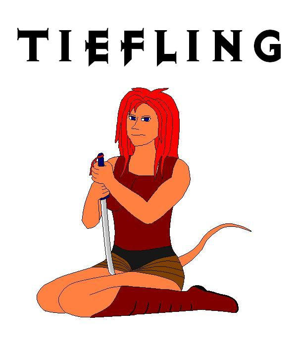 Tiefling Girl By Mishelrus On Deviantart
