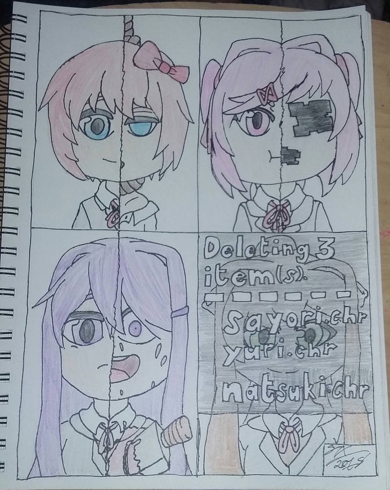 Doki Doki Literature Club Girls By Pokatopia141 On Deviantart