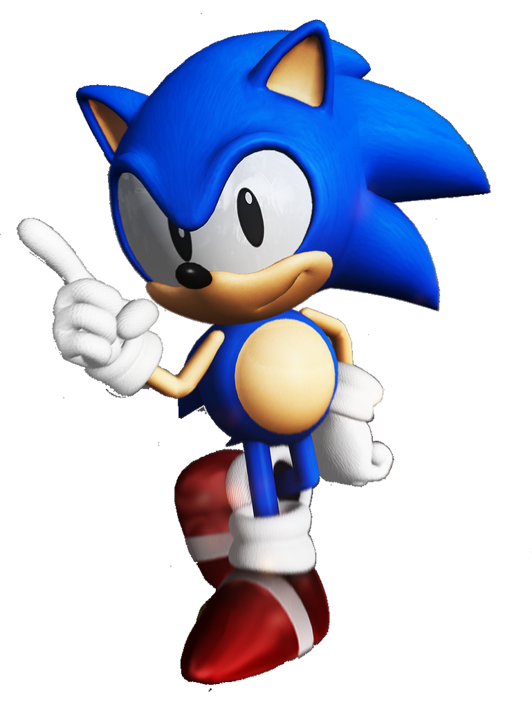 Classic Sonic Render by Sonic29086 on DeviantArt Classic Sonic Render by Sonic29086 on DeviantArt