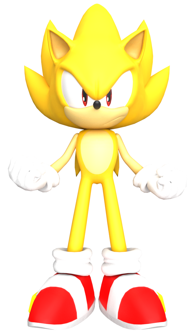 Super Sonic New Render by Sonic29086 on DeviantArt Super Sonic New Render by Sonic29086 on DeviantArt