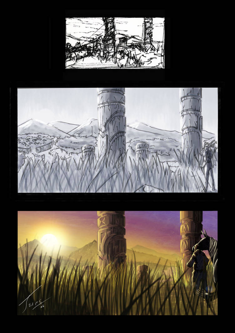 Distant Sunset Progression by j-u-nice on DeviantArt