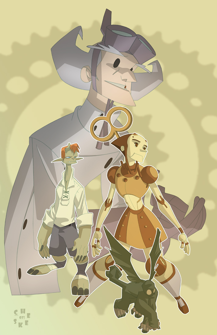 Clockwork Girl pin-up colored by cheeks-74 on DeviantArt