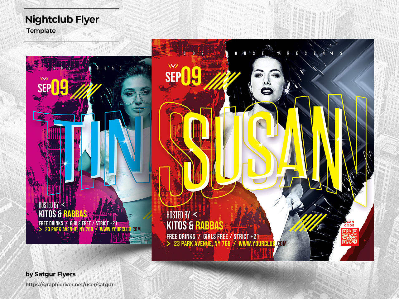 Nightclub Flyer Template By Satgur On Deviantart