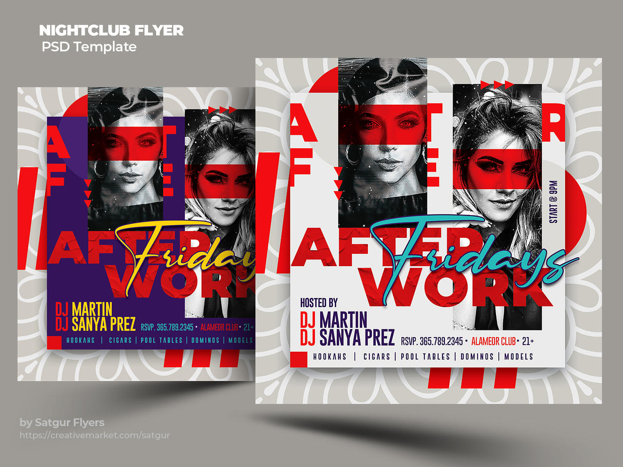 Nightclub Flyer Template Psd By Satgur On Deviantart
