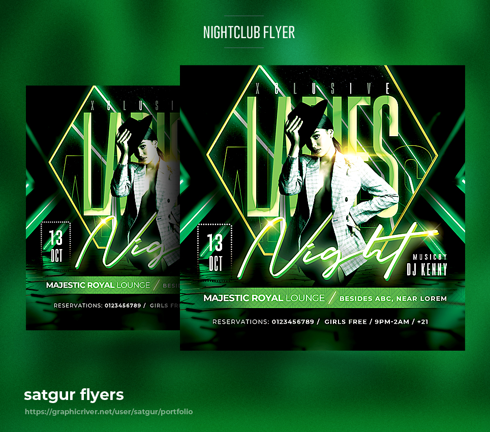 Nightclub Party Flyer Template Psd By Satgur On Deviantart