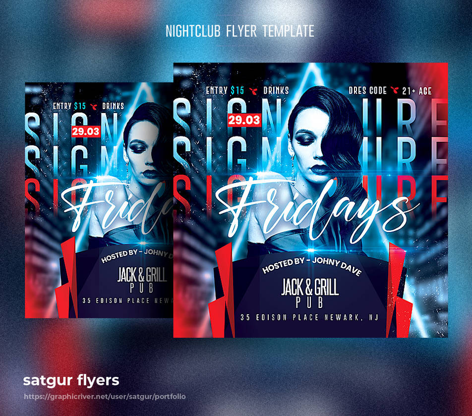 Nightclub Flyer Template Psd By Satgur On Deviantart