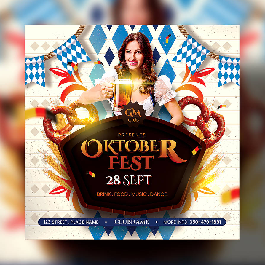 Oktoberfest Party Flyer Template By Satgur On Deviantart