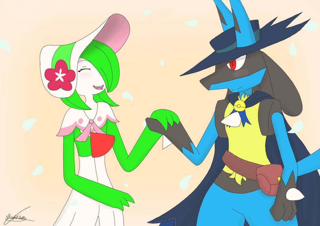 Lucario X Gardevoir By Thenightdoll14 On Deviantart