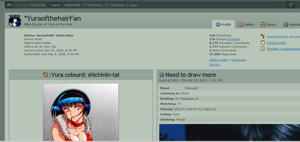 Yuraofthehairfan 35000 By Sango1fan On Deviantart