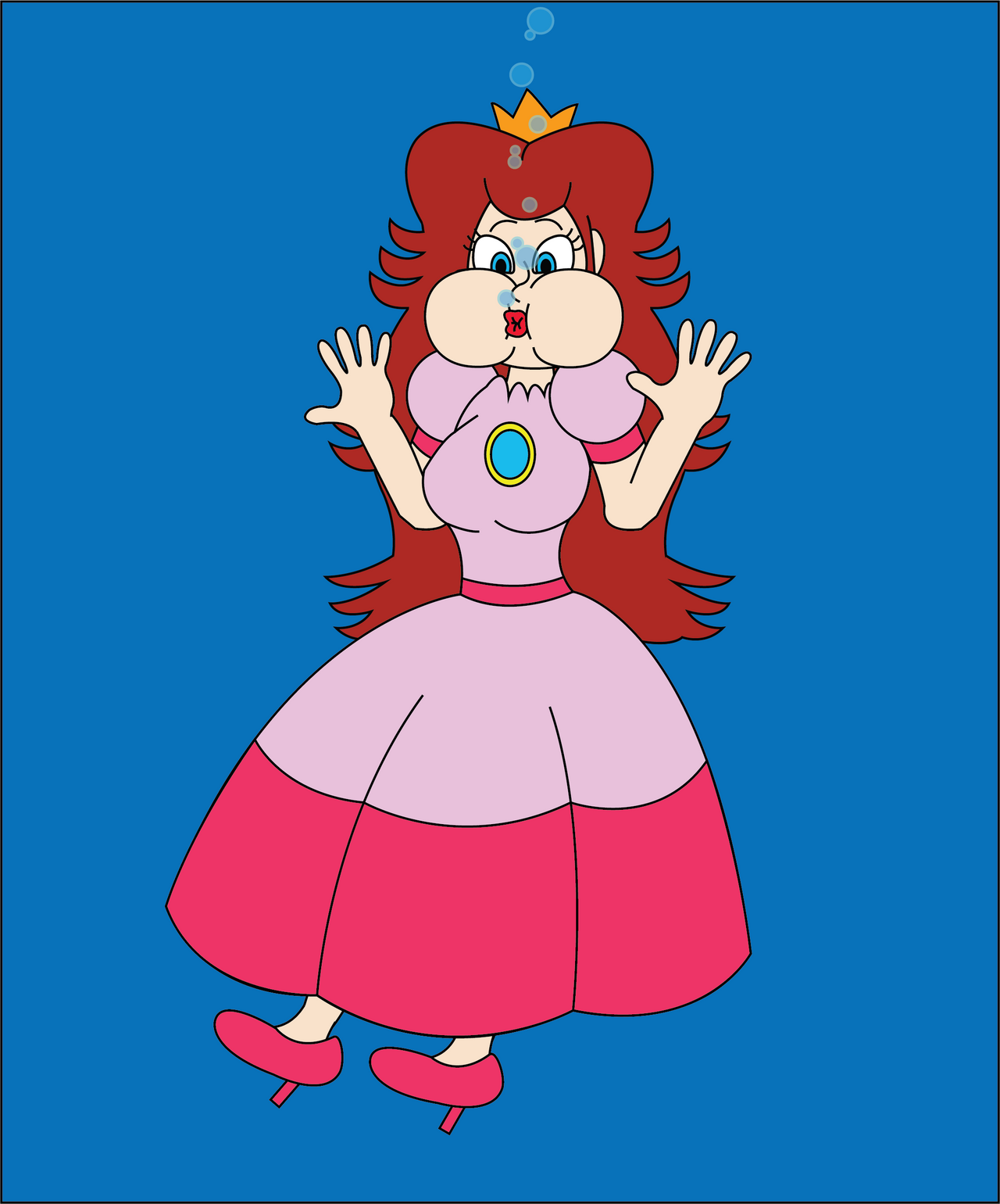 Princess Toadstool Underwater By Epic20 On Deviantart