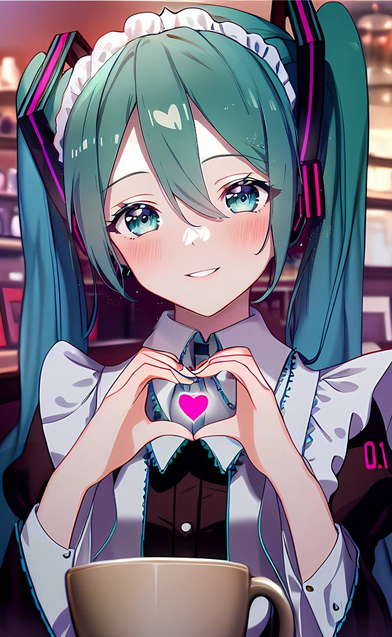 Maid Hatsune Miku By Wafflekkj On Deviantart