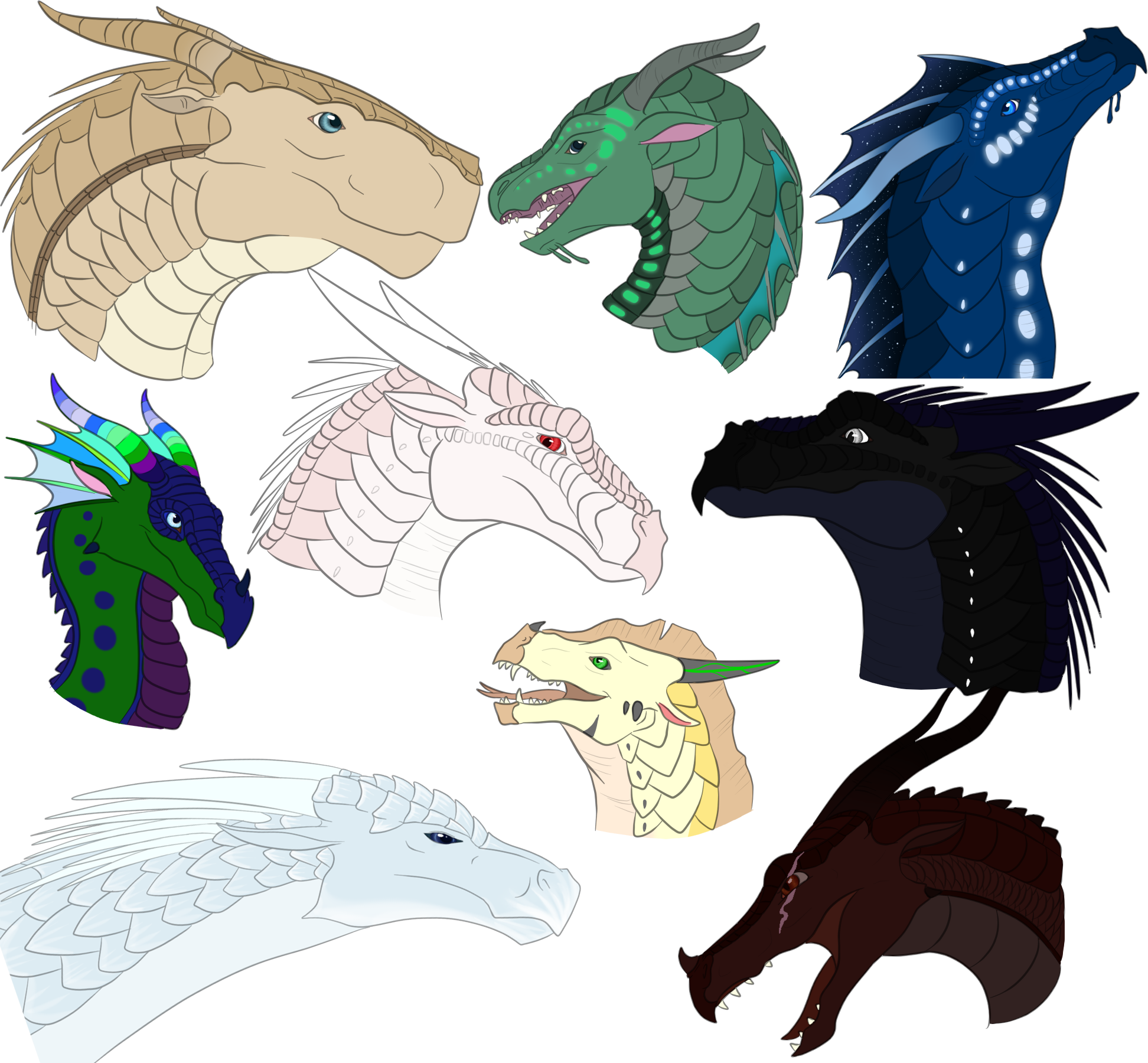 Wings Of Fire All Tribes By Rackiera On Deviantart