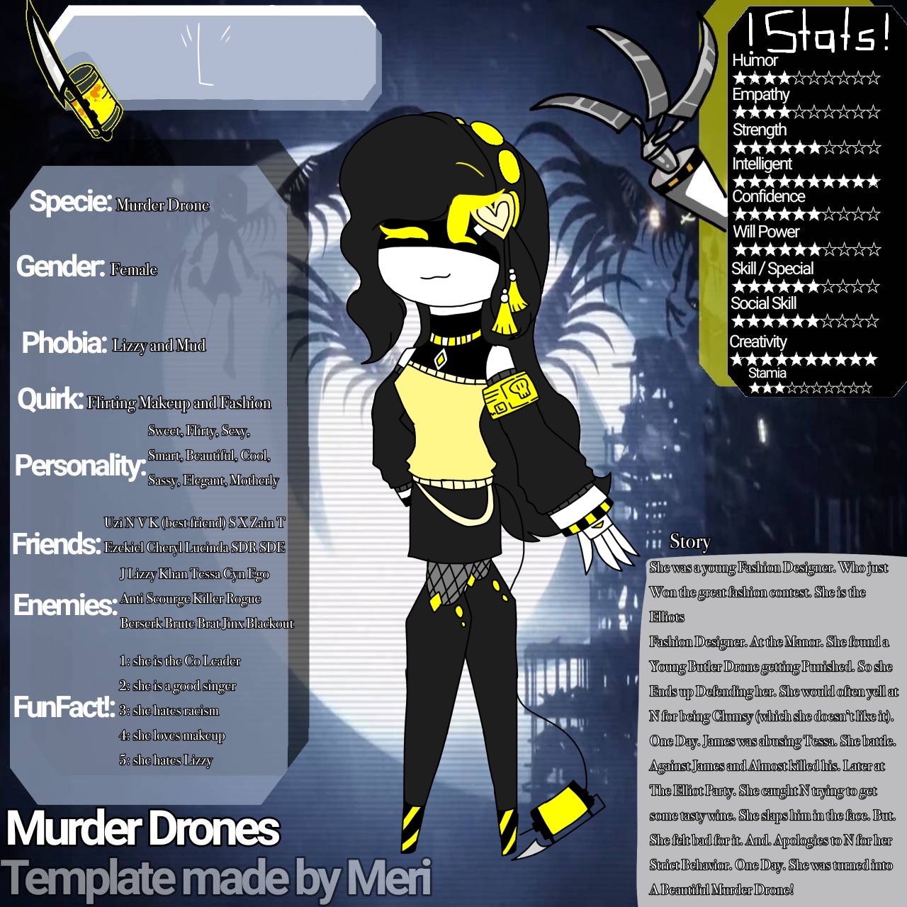 Murder Drones Oc Serial Designation L By Rosethecoolwolf13 On Deviantart