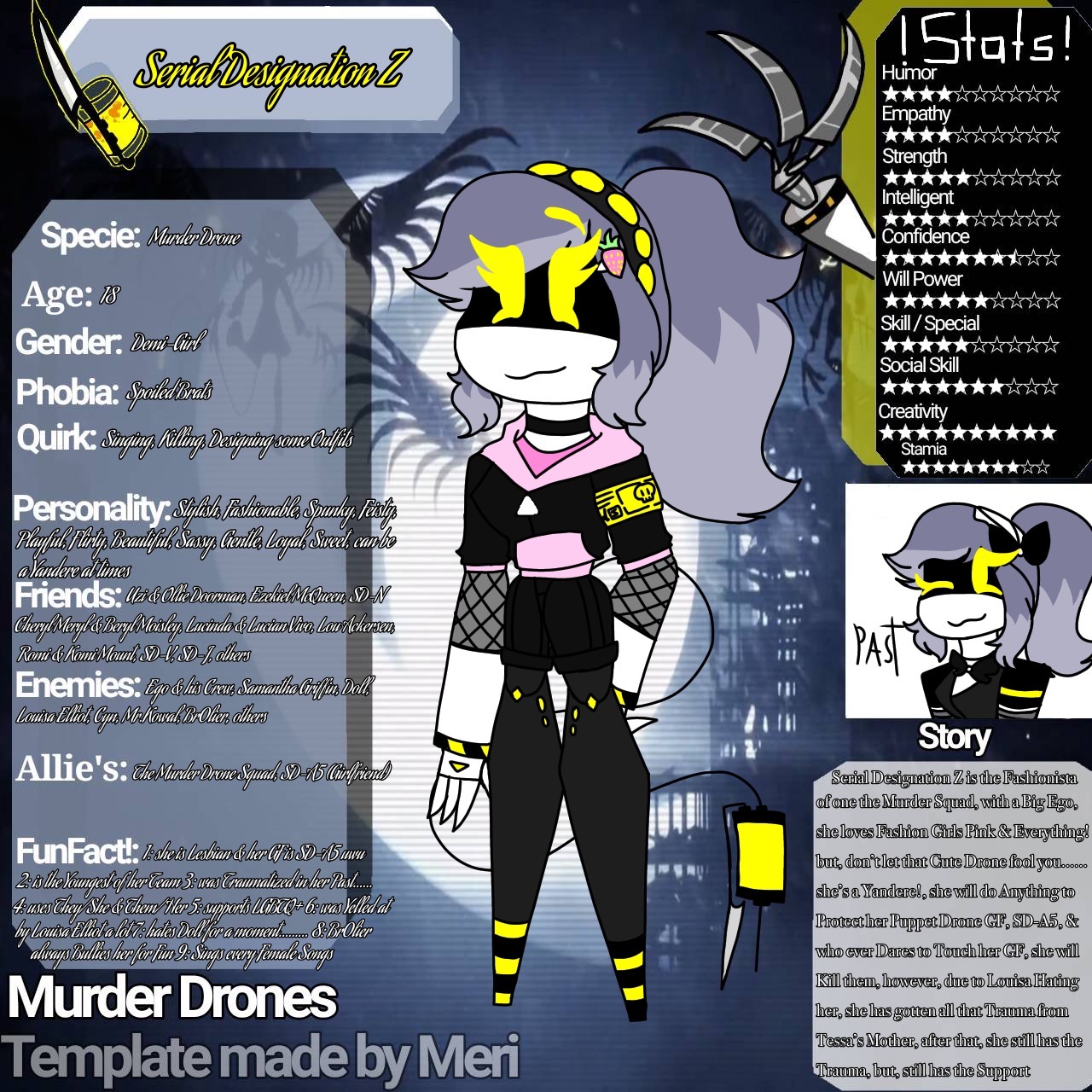 Murder Drones Oc Serial Designation Z By Rosethecoolwolf13 On Deviantart