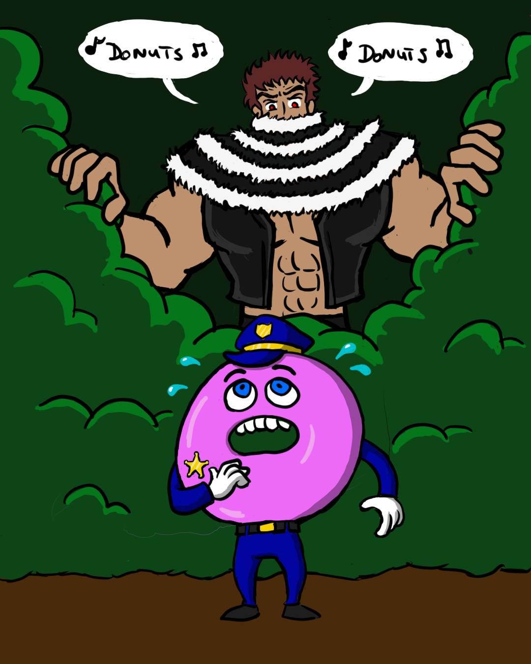 Katakuri Meets Donut Cop By Therealsneakers On Deviantart