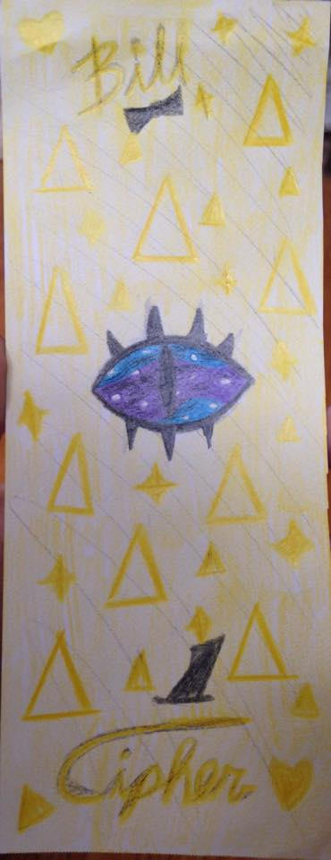 Bill Cipher Themed Bookmark By Foxynite On Deviantart