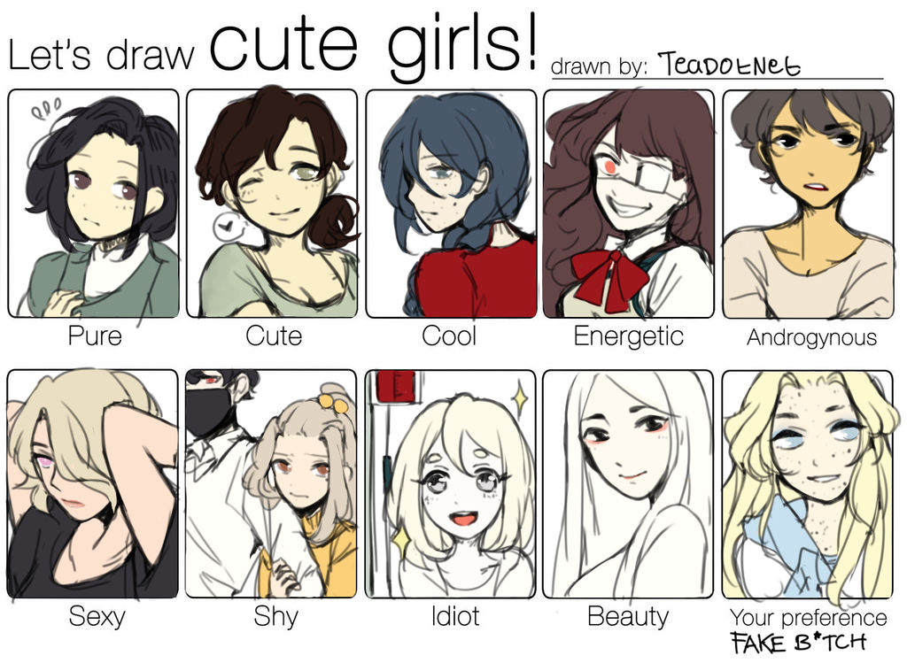 the lets draw cute girls meme by TeaDotNet on DeviantArt the lets draw cute girls meme by TeaDotNet on DeviantArt