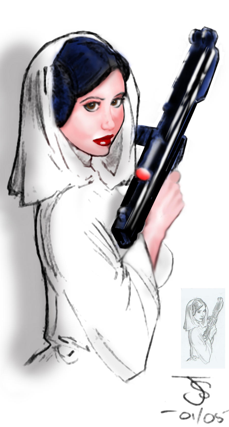 Princess Leia Pinup By Stvkar On Deviantart