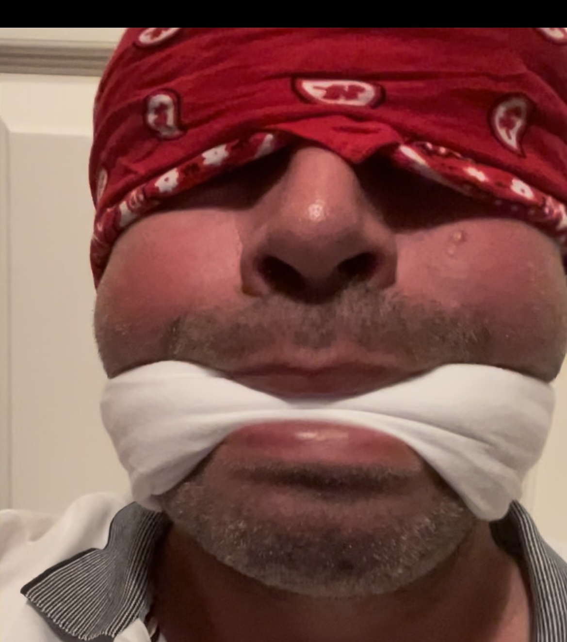 Blindfolded And Cleave Gagged Handkerchief74 By Detectivecleavegag On