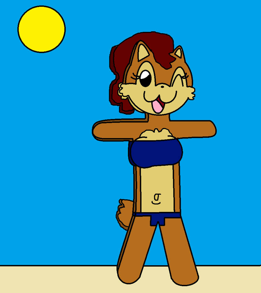 Sally Acorn Flattened In Her Bikini By Shiyamasaleem On Deviantart