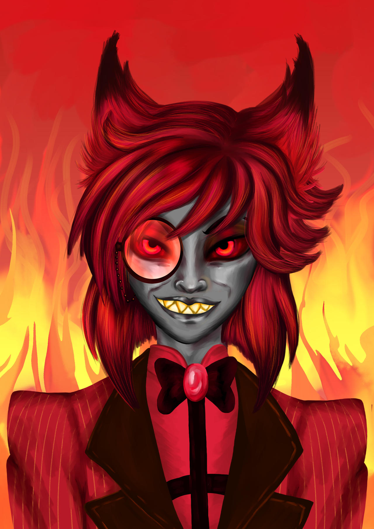 Alastor Fan Art Hazbin Hotel By Yuki sh1r0 On DeviantArt alastor-fan-art-hazbin-hotel-by-yuki-sh1r0-on-deviantart