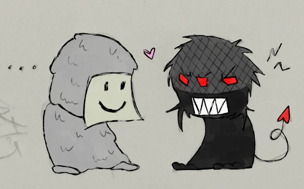 Fleshcousin And Scary Mike But With Colors By Geeemast On Deviantart