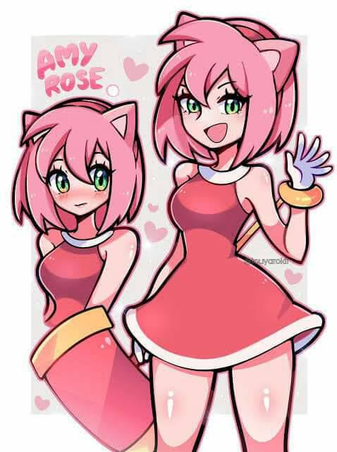 Amyroser05 Amy Rose Anime By Amyroser05 On Deviantart