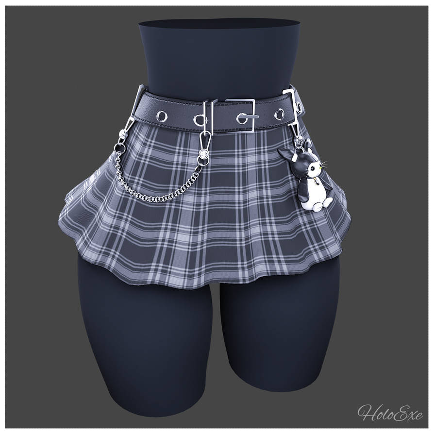 Plaid Mini Skirt P2 Download By Holoexe On Deviantart
