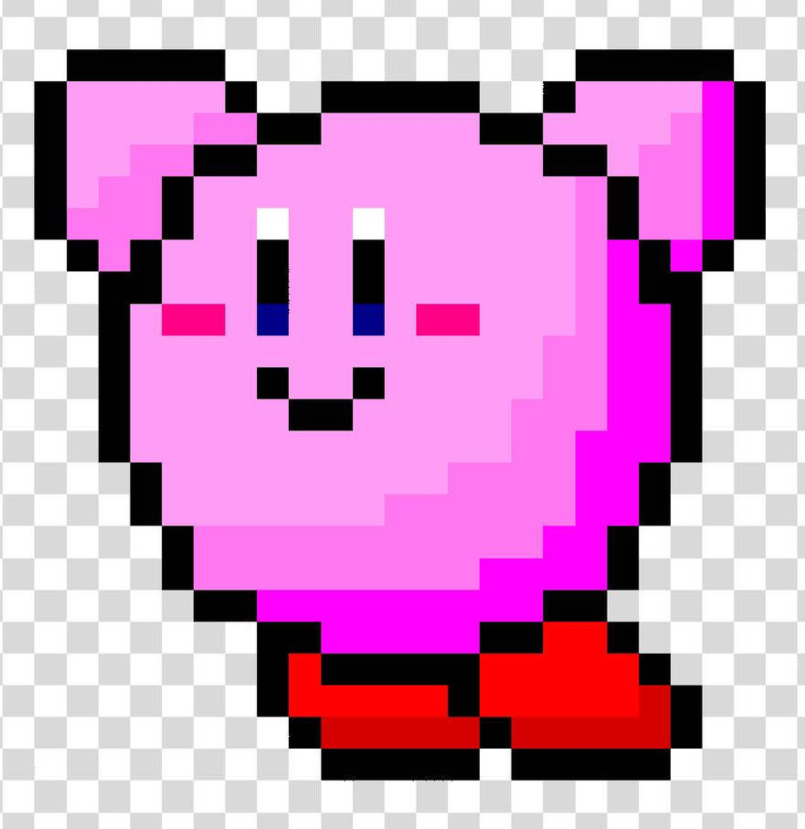 Random Pixel Art Of Kirby By Elderberrypoyoz On Deviantart