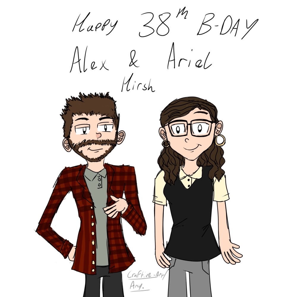 Happy 38th Birthday Alex And Ariel Hirsch By Awesomecraft On Deviantart