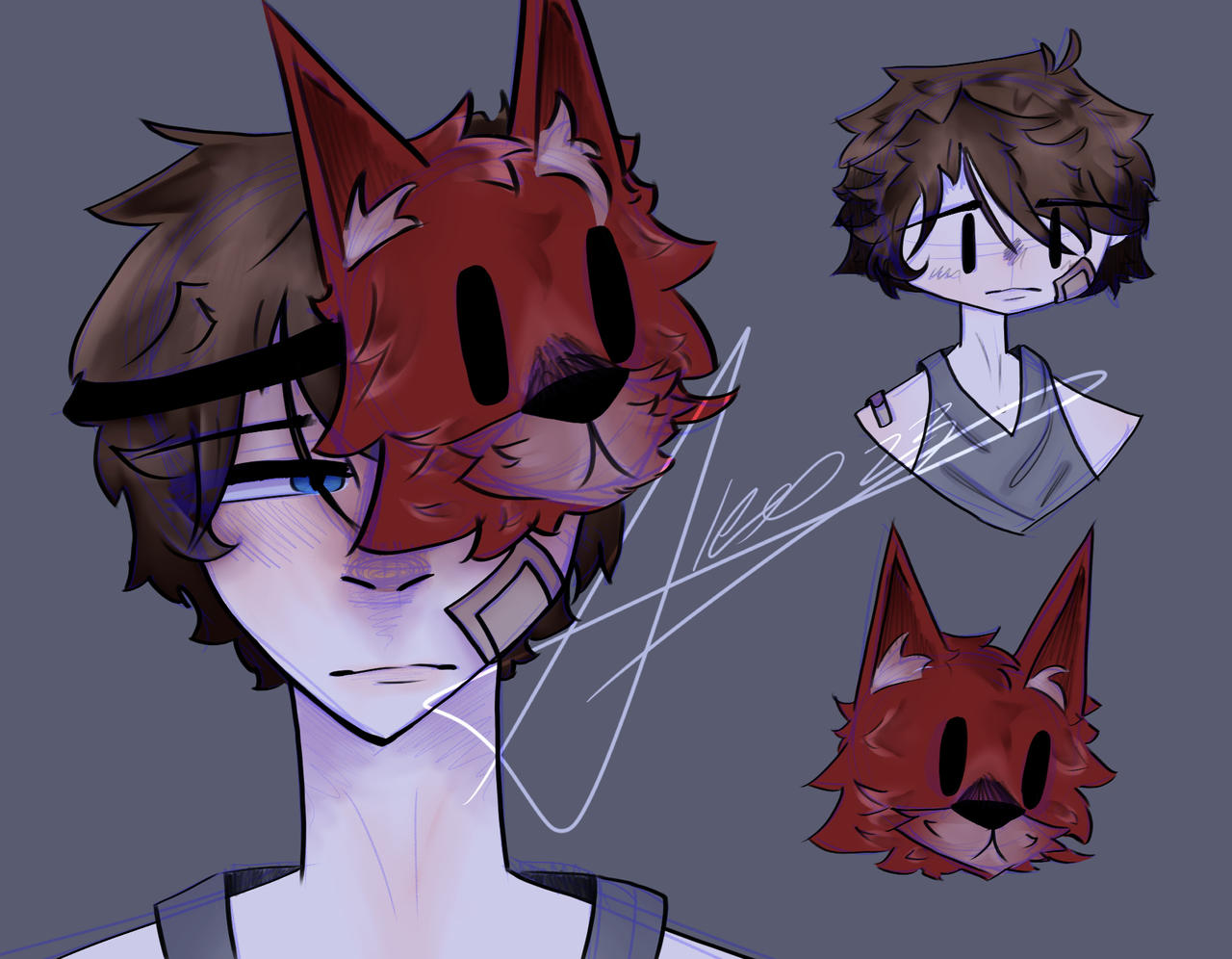 Mike Afton Foxy Bro By 90cryptic09 On Deviantart