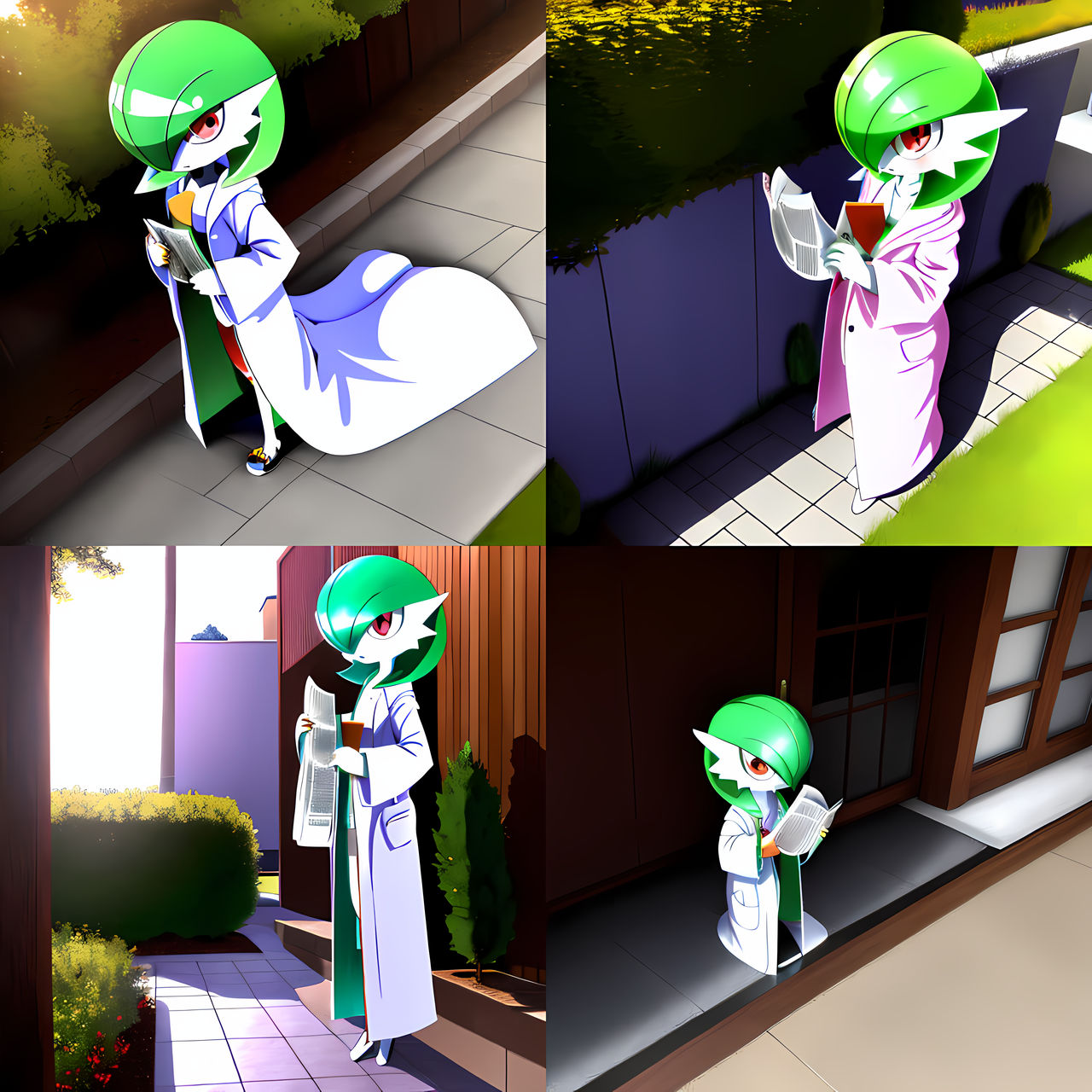 Gardevoir Reading The Newspaper By Omegalights On Deviantart