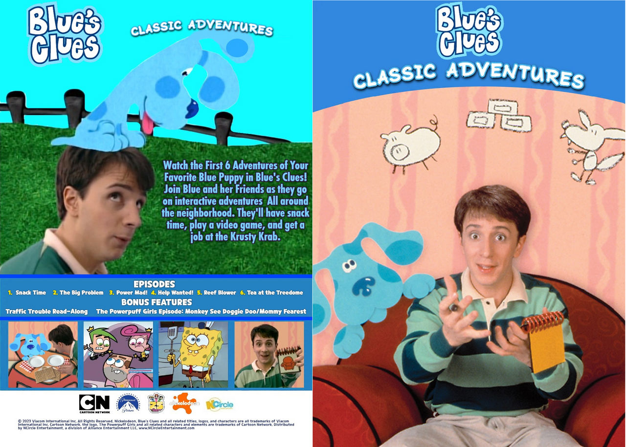 Blue's Clues Classic Adventures DVD by Jack1set2 on DeviantArt Blue's Clues Classic Adventures DVD by Jack1set2 on DeviantArt