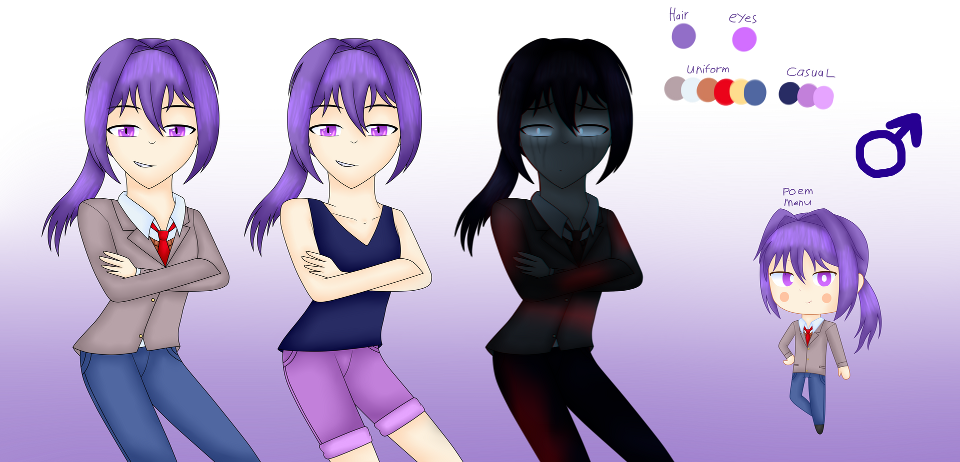 Ddlc Oc Yuumai Shikaso By Pinkyberetda On Deviantart