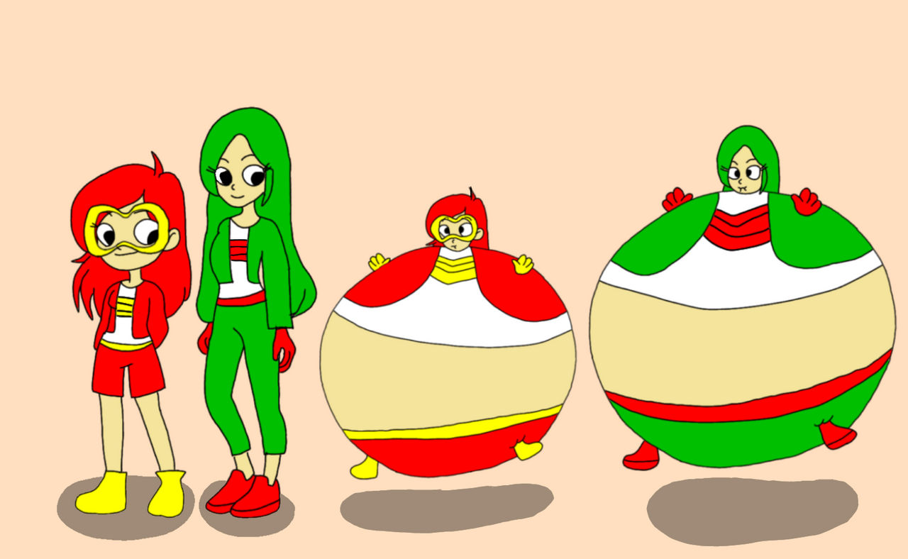 Requested Dig Dug Girls Inflation By Taxthecat On Deviantart
