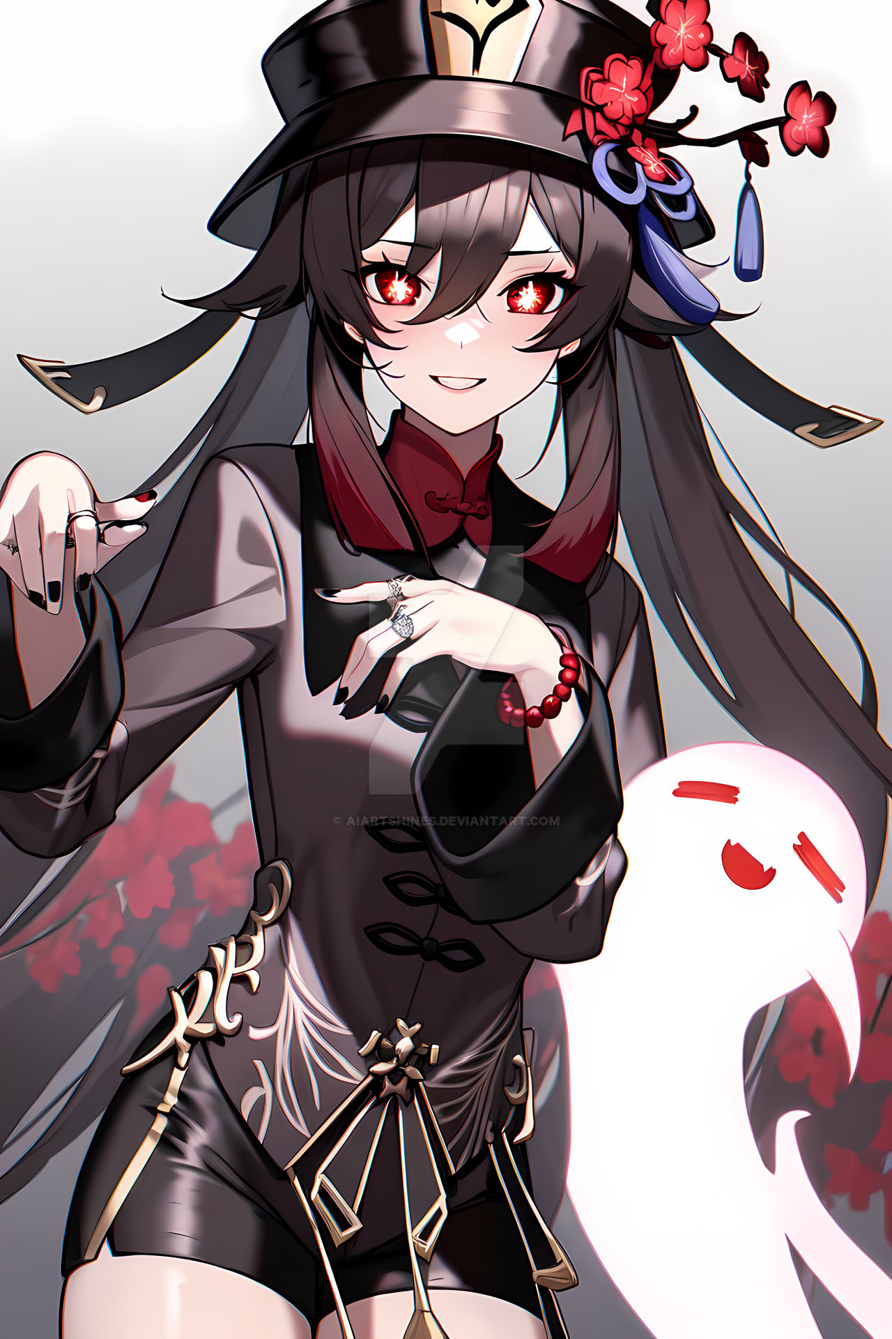 Hutao From Genshin Impact By Aiartshines On Deviantart