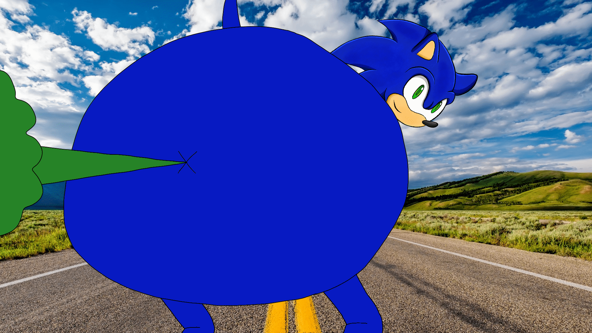 Sonic Farting In The Road By Eyanphillips On Deviantart