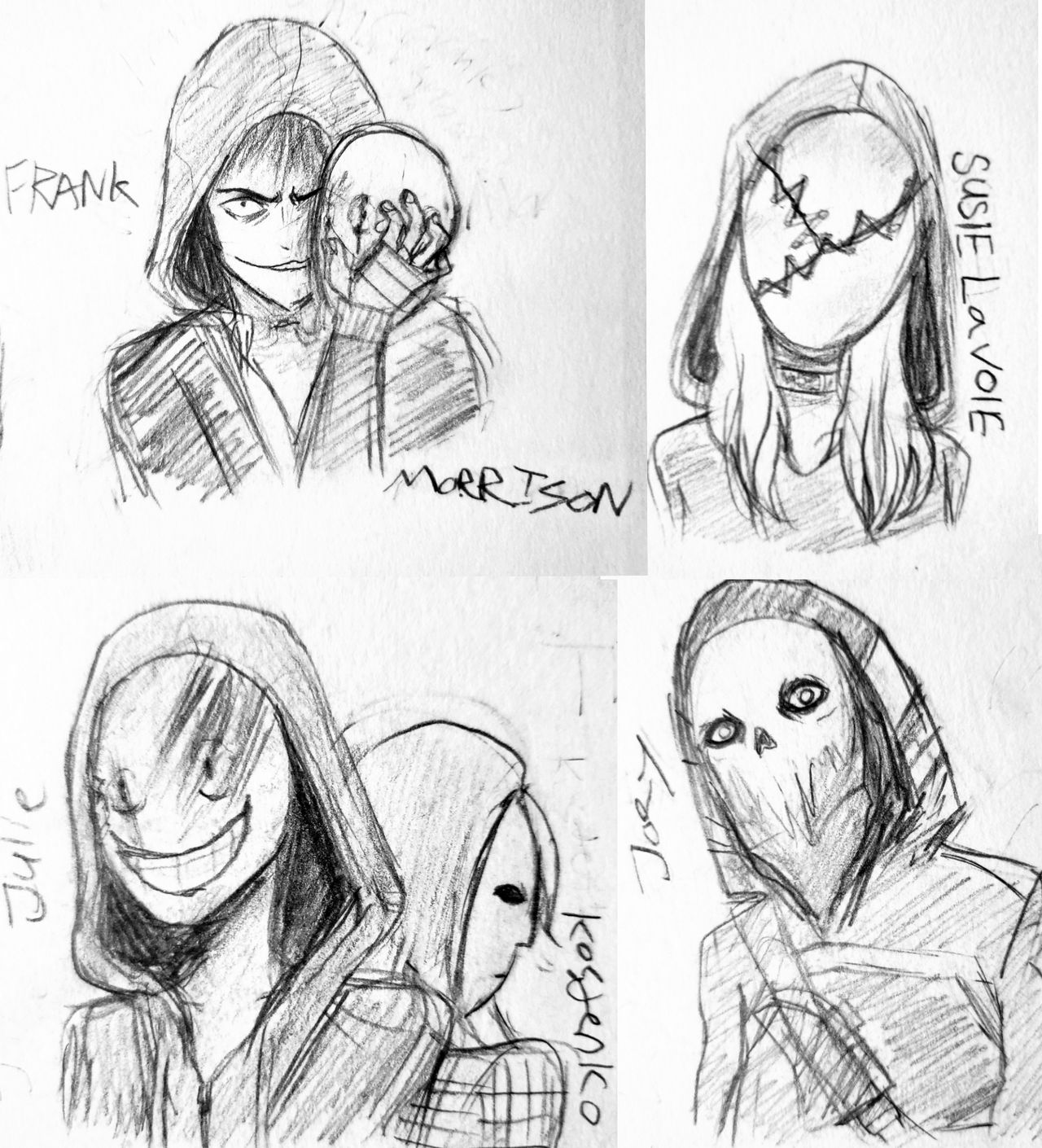 The Legion Sketches Dead By Daylight Fan Art By Narapara On Deviantart
