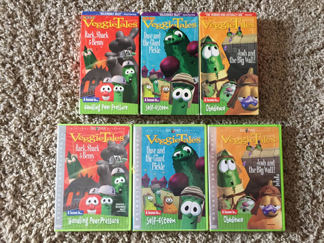 Veggietales Heroes Triple Feature Vhs And Dvd By Richardchibbard On