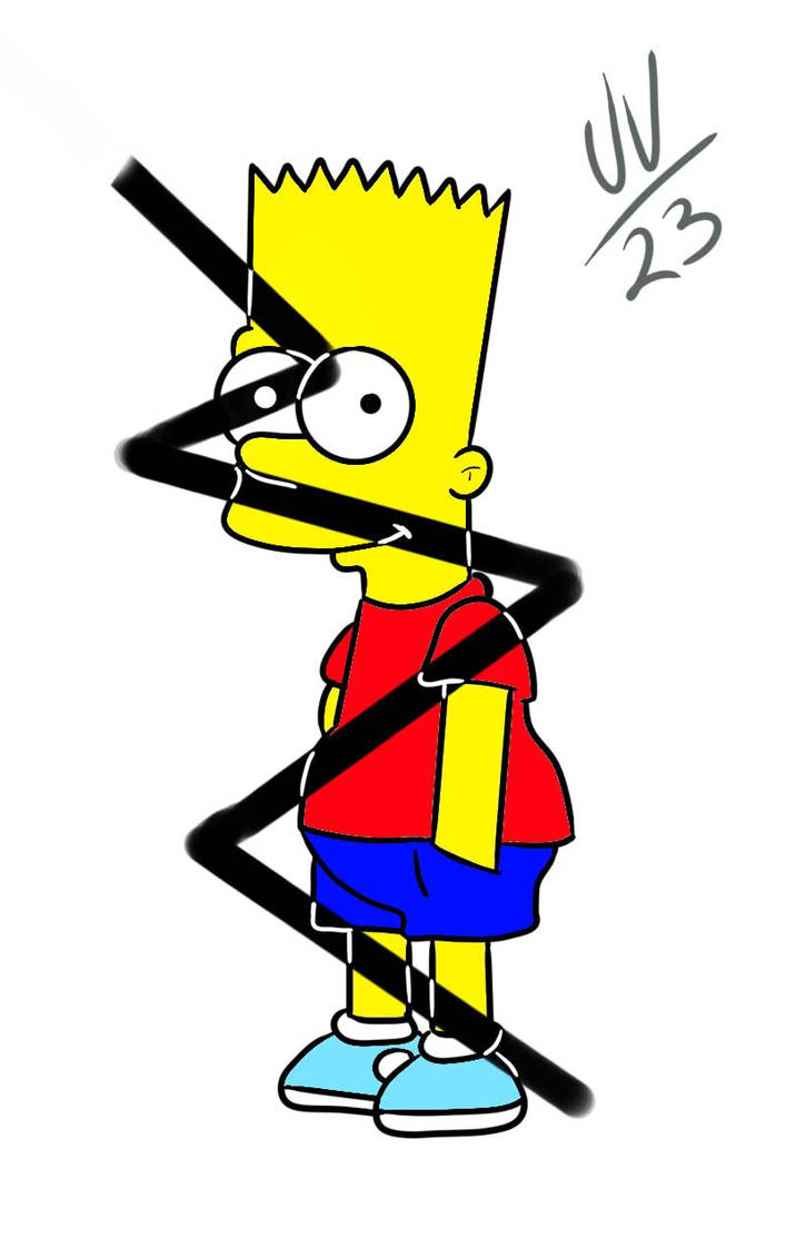 Bart Simpson Xray Effect By Joshg Art On Deviantart