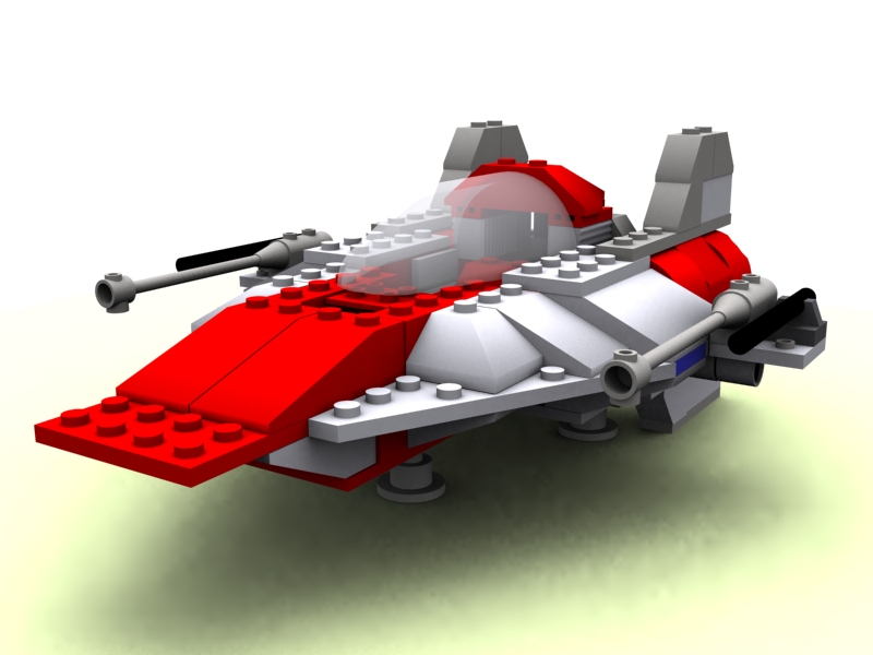 Lego A-Wing test render by webwizardking on DeviantArt
