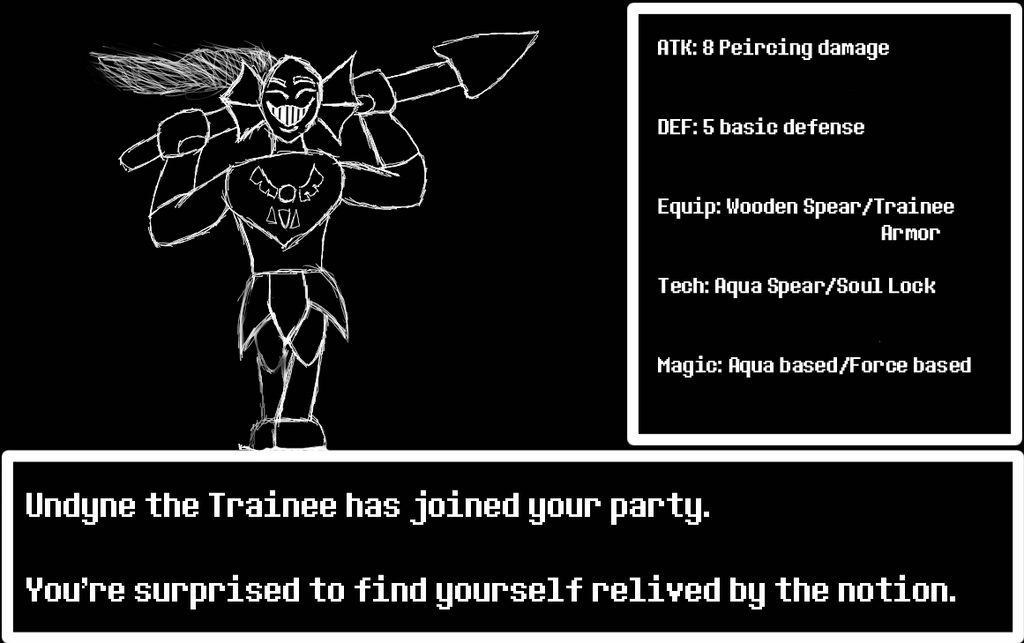 Undyne Stat Sheet By Zapper7174 On Deviantart