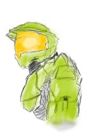 Master Cheif Sketch by Geppe on DeviantArt